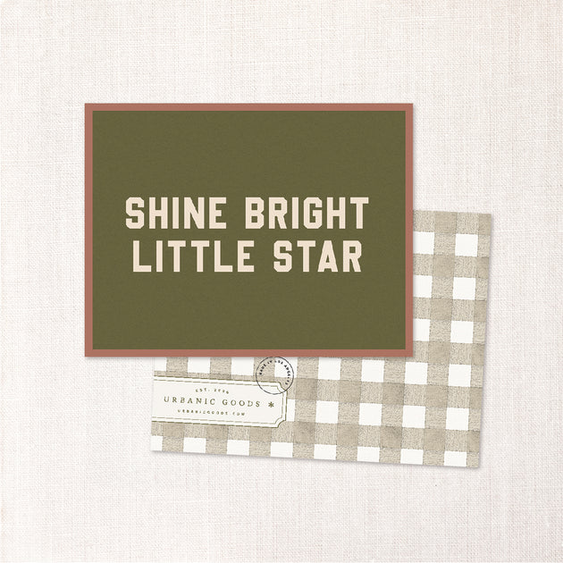shine bright little star card – Urbanic Paper Boutique